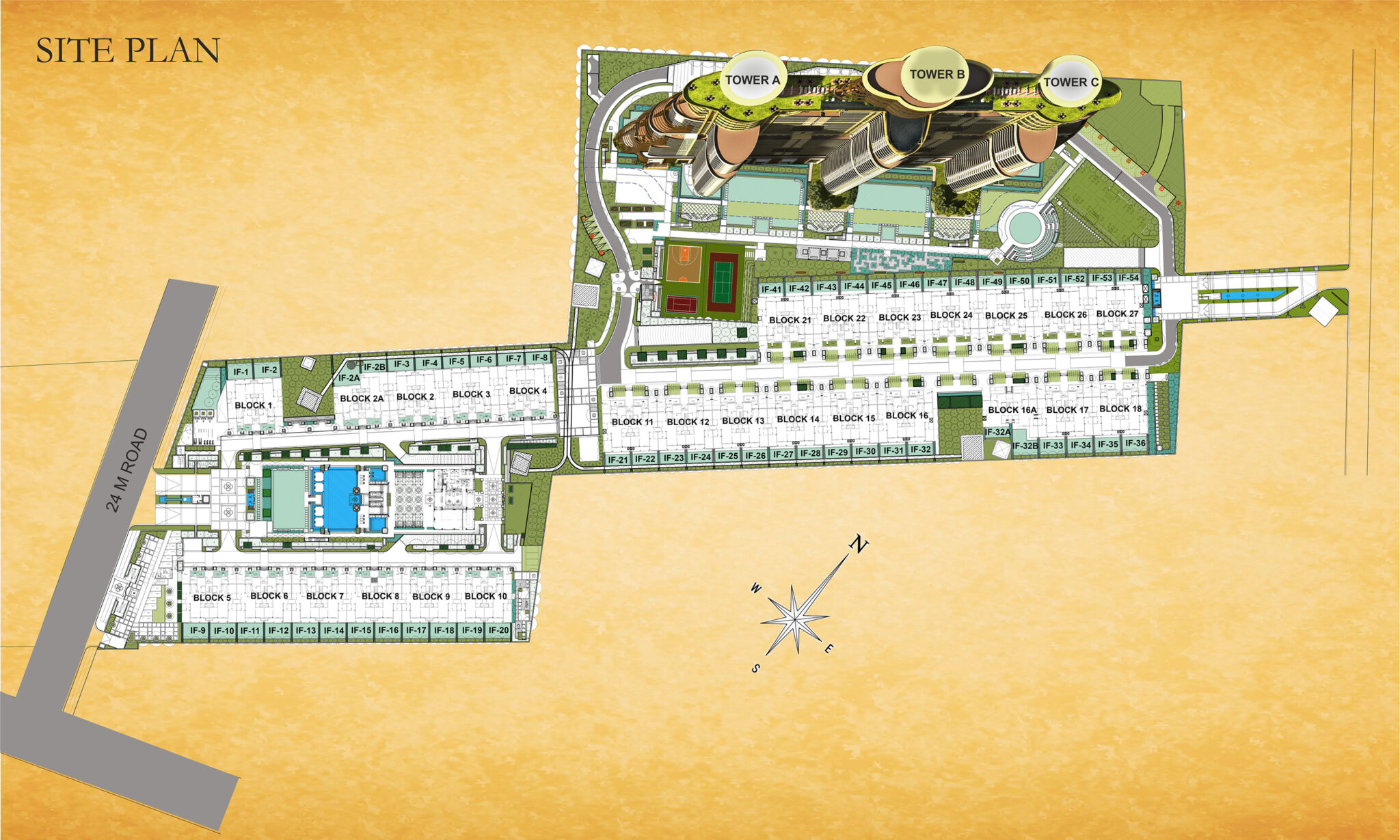 Raheja Revanta Royalty Sector 78, Gurgaon - Master Plan